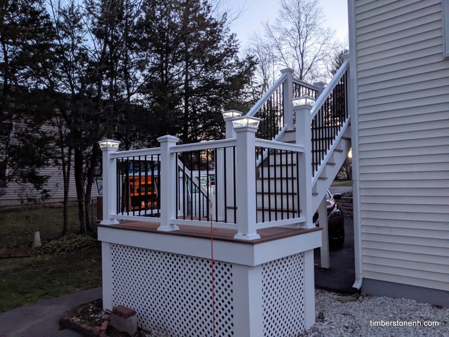 Multi Level Pool Deck with Dry Space: Fiberon Composite - Timber ...