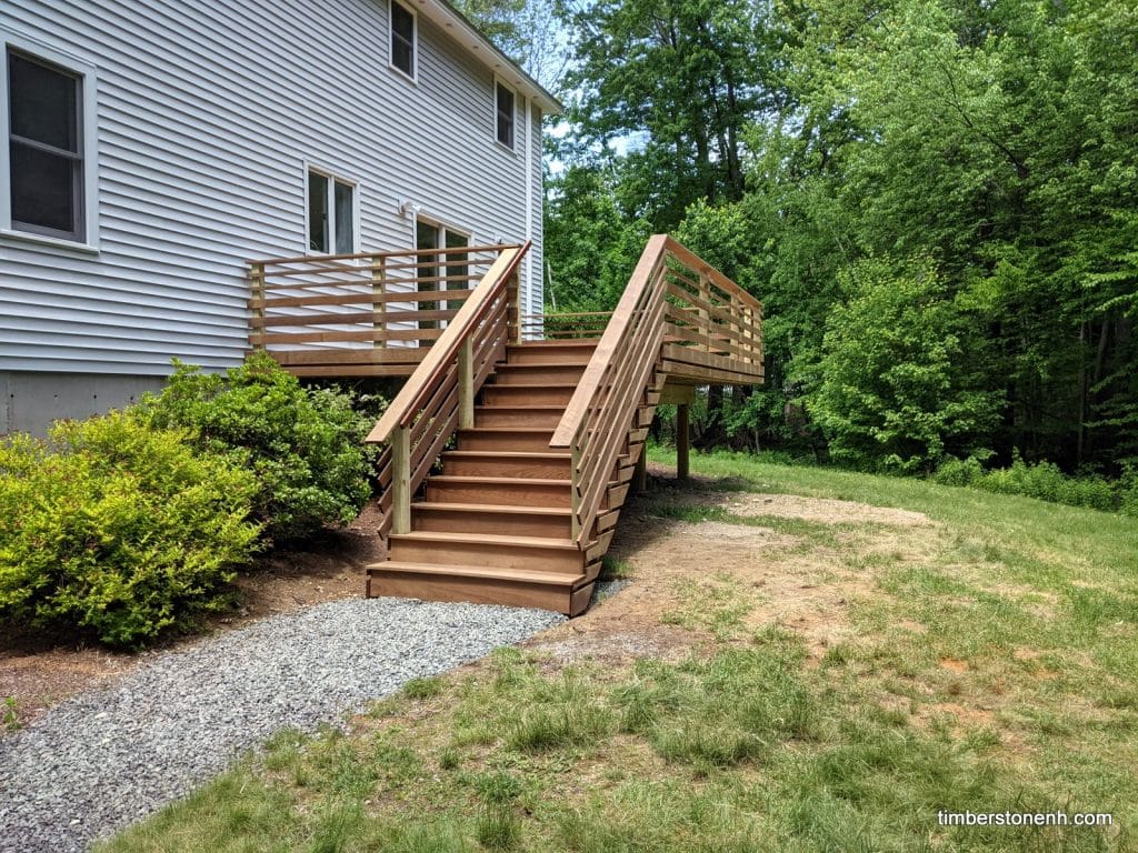 Ipe Deck with a Forest View - Timber & Stone Outdoor Spaces
