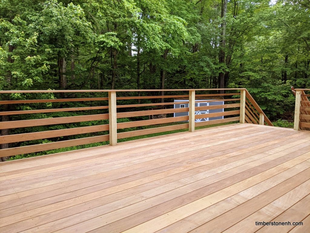 Ipe Deck with a Forest View - Timber & Stone Outdoor Spaces