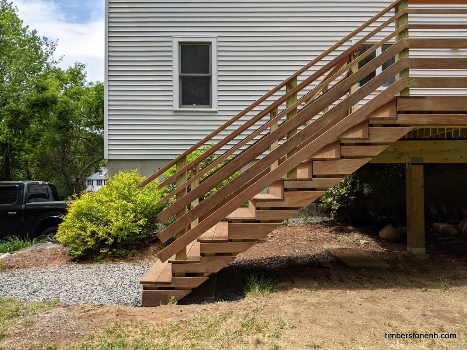 Ipe Deck with a Forest View - Timber & Stone Outdoor Spaces