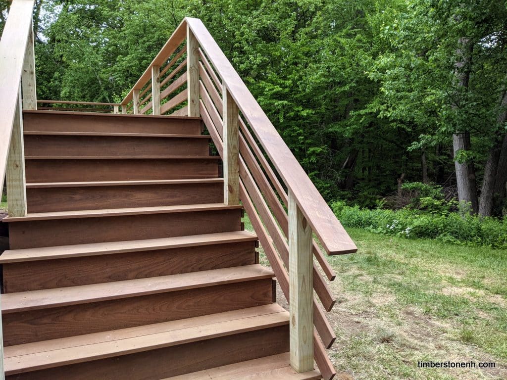 Ipe Deck with a Forest View - Timber & Stone Outdoor Spaces