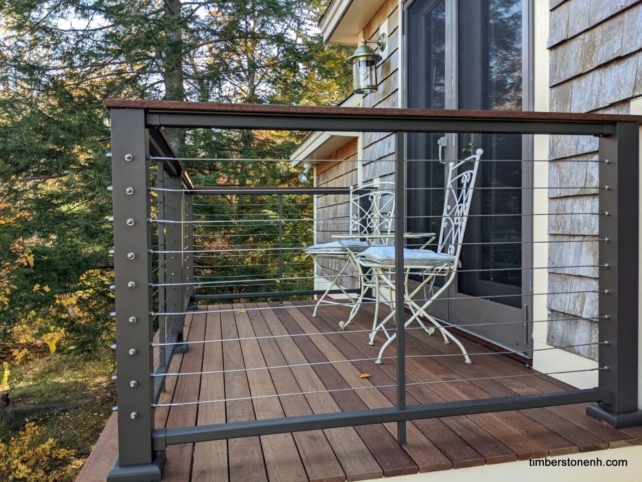 Balcony Over a Pond - Timber & Stone Outdoor Spaces