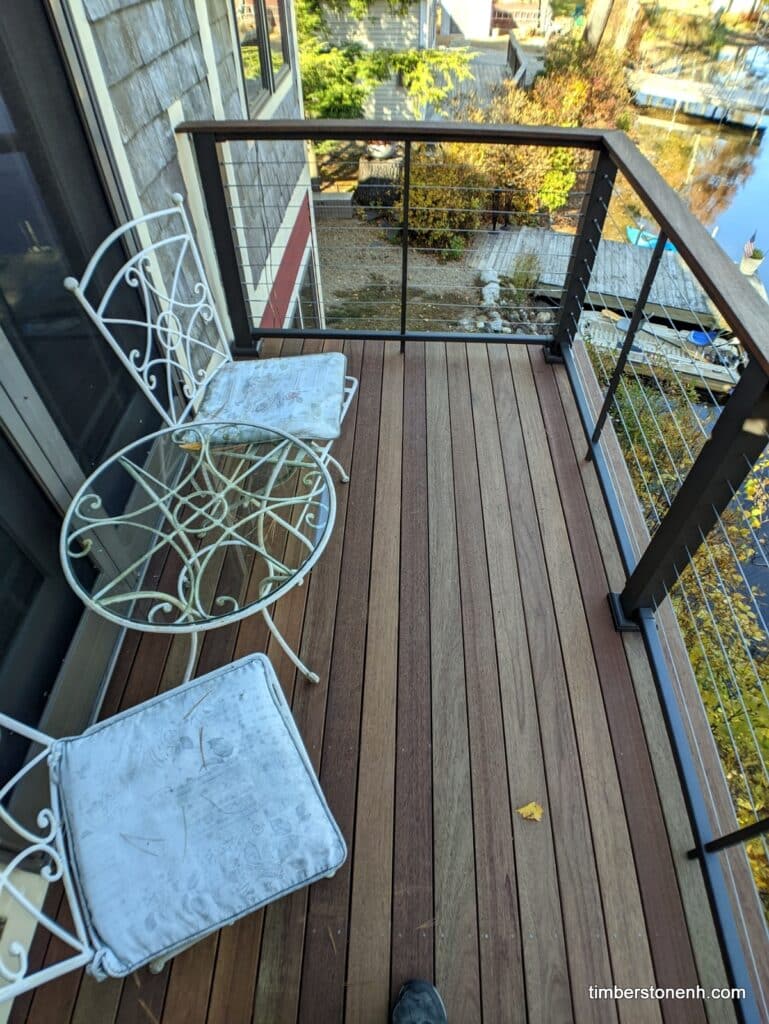 Balcony Over a Pond - Timber & Stone Outdoor Spaces