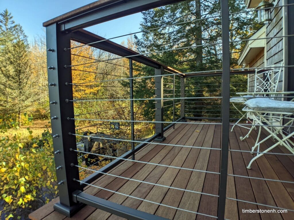 Balcony Over a Pond - Timber & Stone Outdoor Spaces