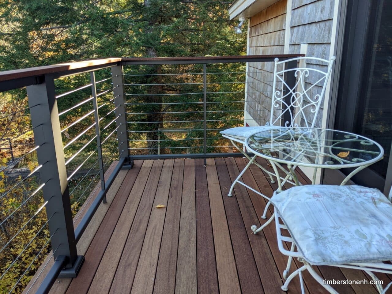 Balcony Over a Pond - Timber & Stone Outdoor Spaces