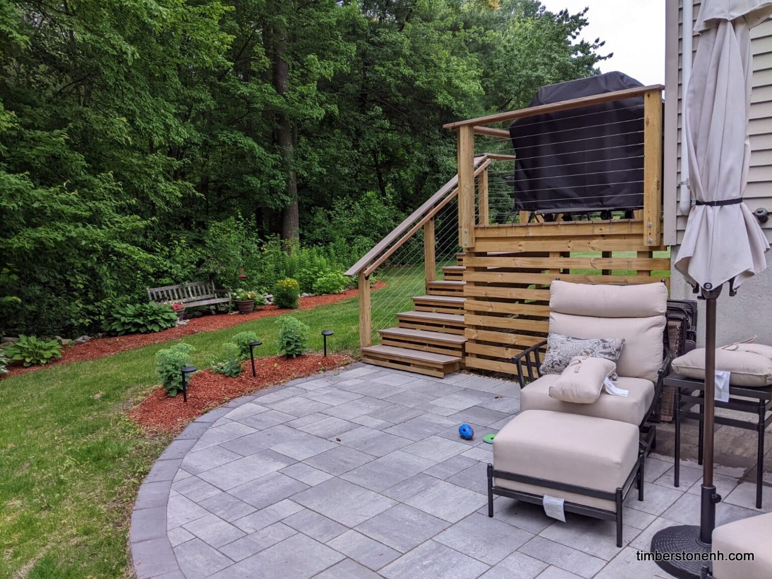 Dining Patio and Grill Deck - Timber & Stone Outdoor Spaces
